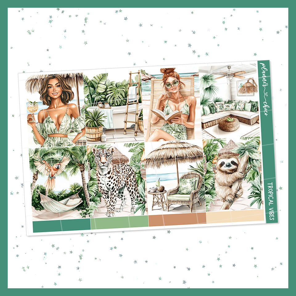 Tropical Vibes / Weekly Kit – plannerchoco