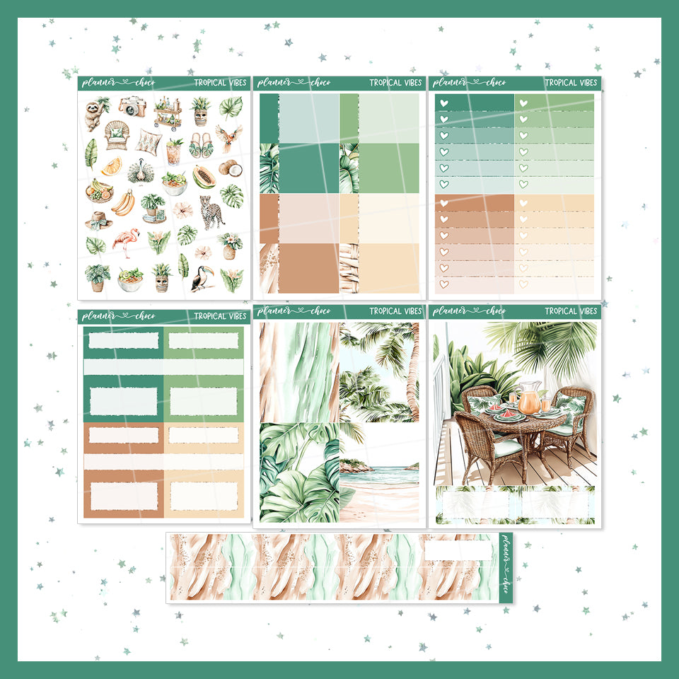 Tropical Vibes / Weekly Add On – plannerchoco