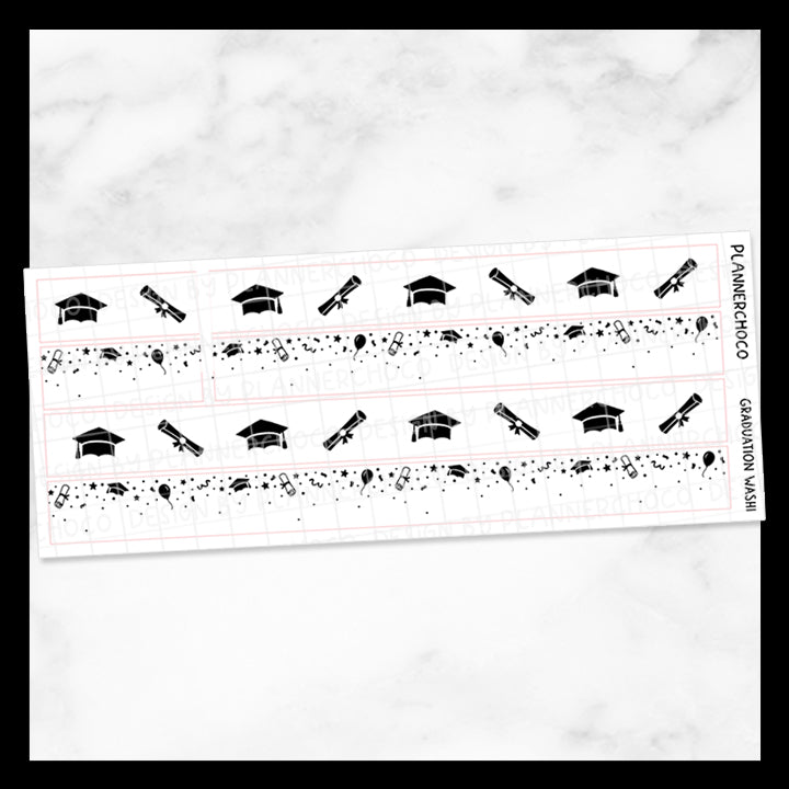 Graduation / Washi 1.0 / Foiled – plannerchoco