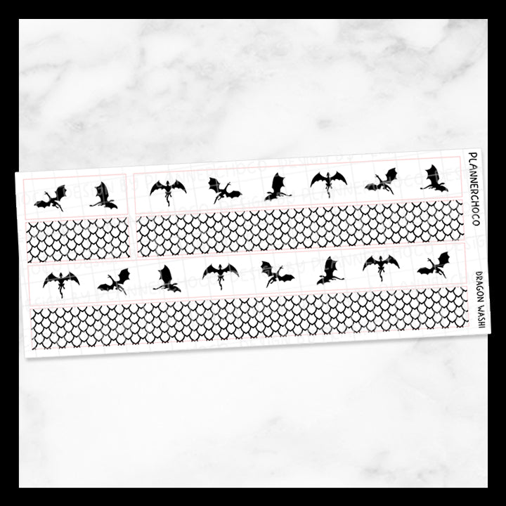 Dragon / Washi 1.0 / Foiled – plannerchoco