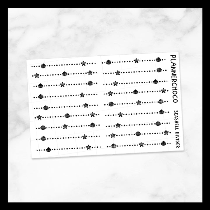 Seashell / Divider / Foiled – plannerchoco